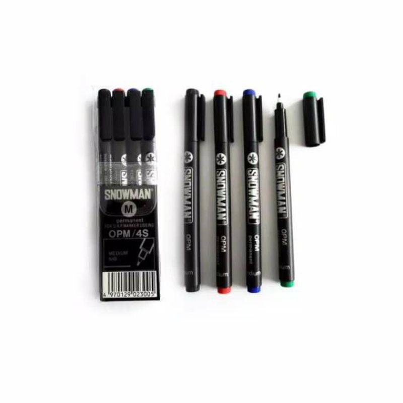 Ballpoint OHP M 1 Set 4 Warna Snowman