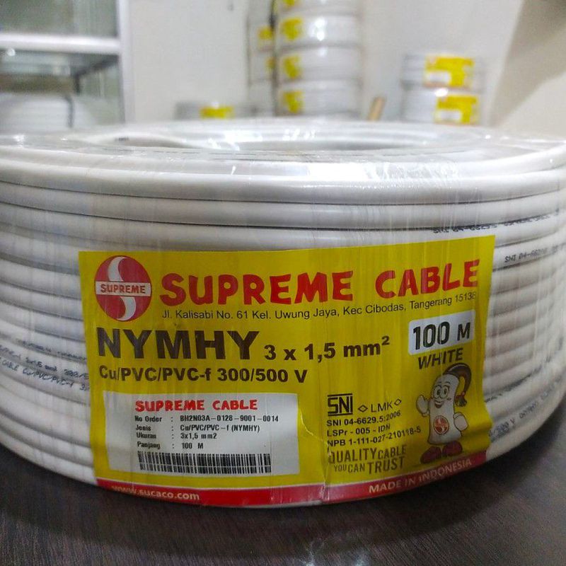 Kabel Listrik NYMHY 3x1,5mm