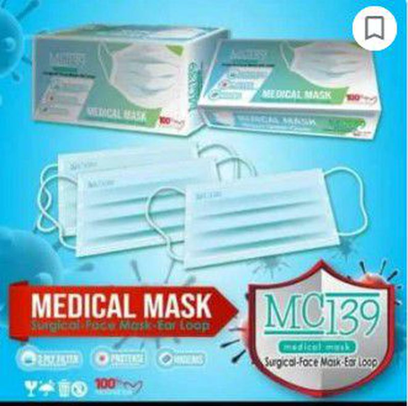 Masker (Surgical Face Masker, 3 Ply)