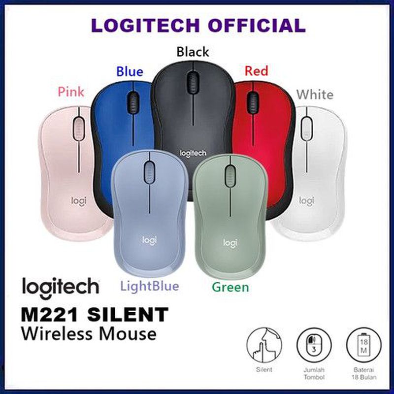 Mouse Wireless Logitech M221 Silent