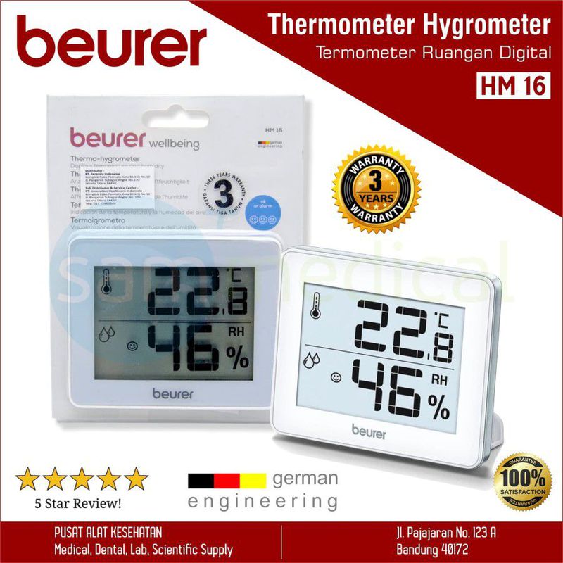TERMOMETER RUANGAN DIGITAL BEURER GM-6006BHM