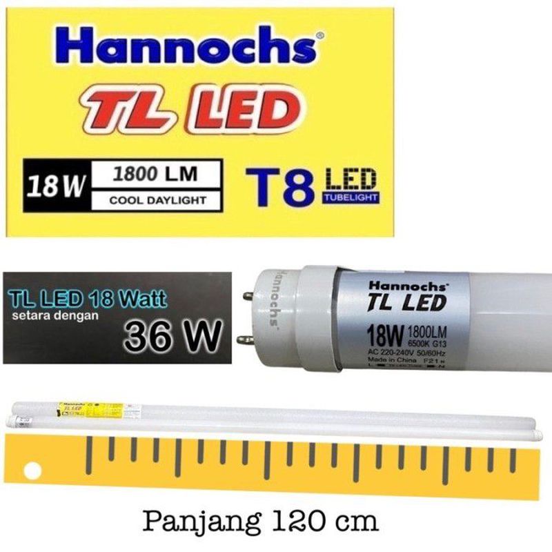 LAMPU TL LED 18 WATT MEREK HANNOCHS