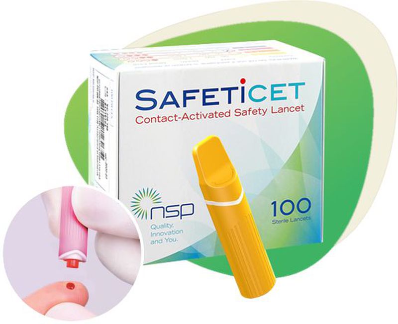 BLOOD LANCET SAFETY - SAFETICET SC-180 23G ORANGE