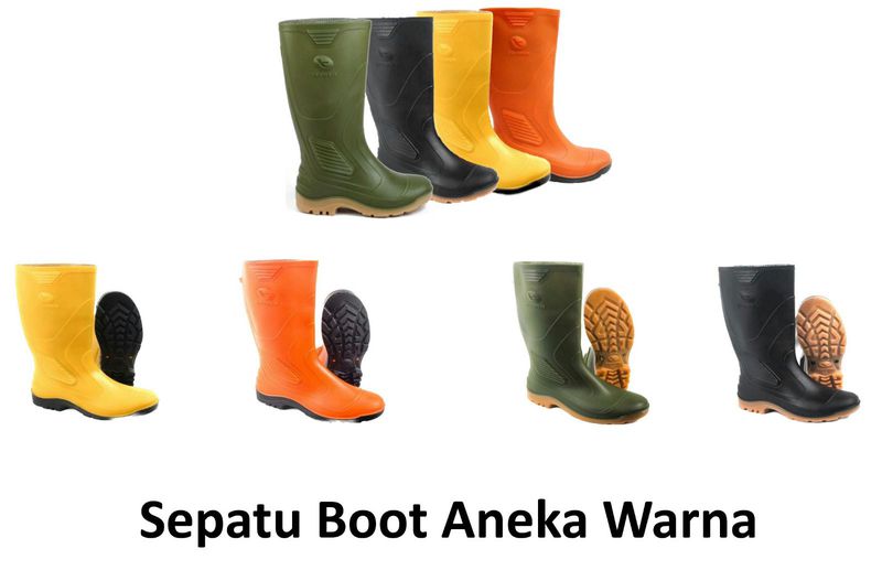 Sepatu Boot Karet - 42 - Kuning