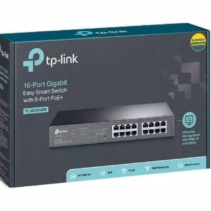 TP-Link TL-SG1016PE Smart Switch 16 Port Gigabit with 8 Port PoE+