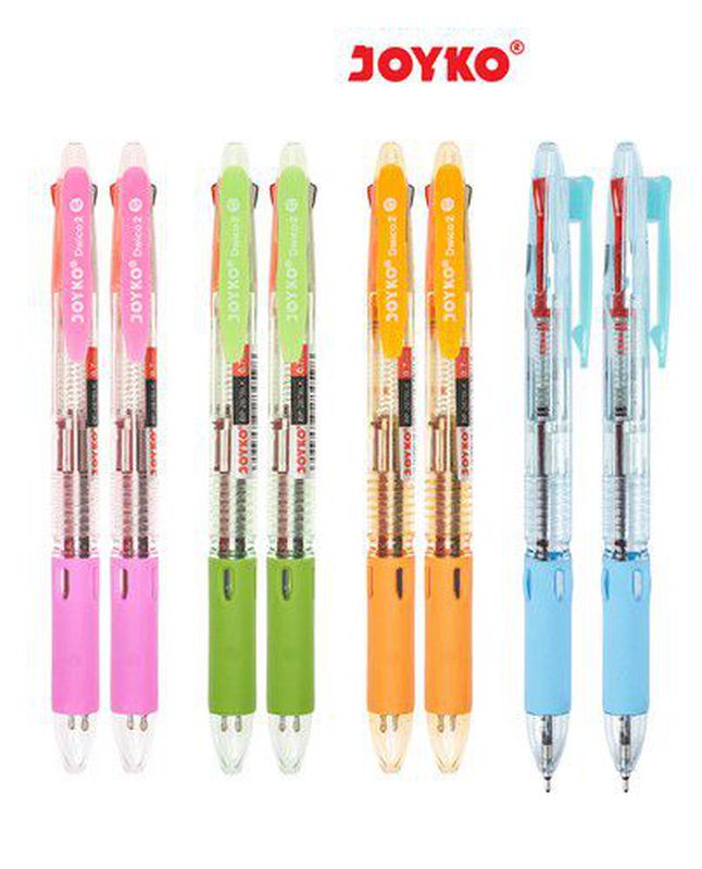 BALLPOINT JOYKO BP-287 2 WARNA MERAH & BIRU 0,7 MM