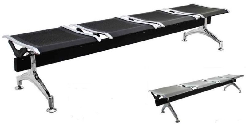 Kursi Tunggu 4 Seat Tanpa Sandaran Gresco GC35-4 / Waiting Chair - Silver