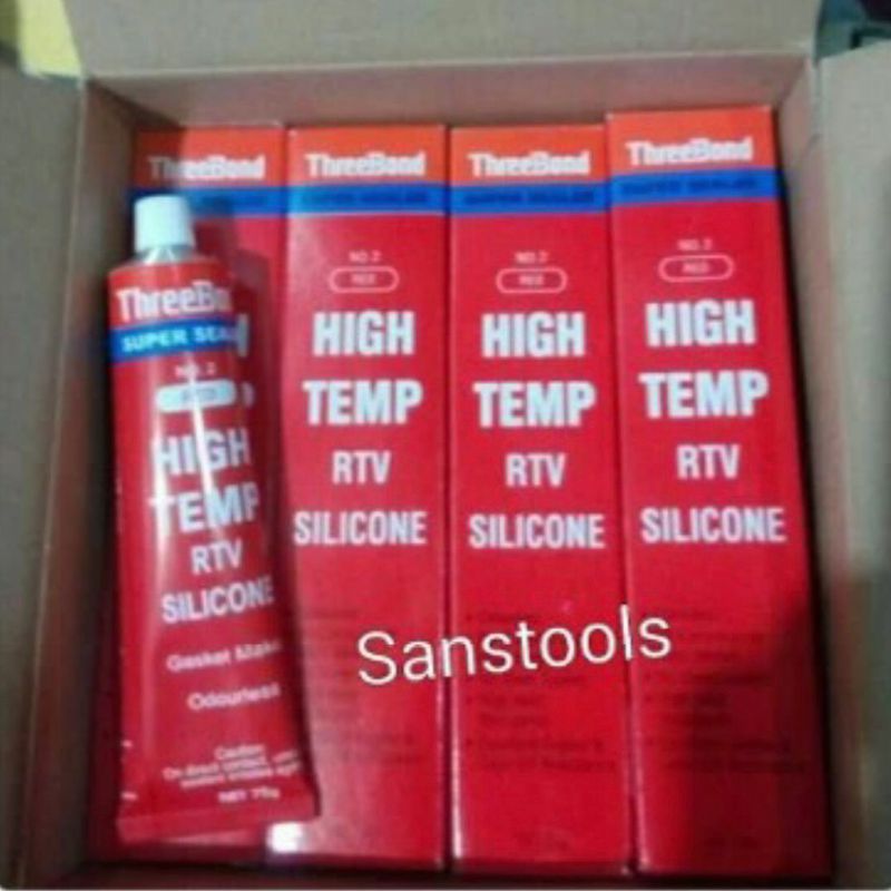 Silicone Red Hi-Temp 75g