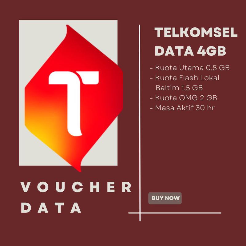 Voucher Data Telkomsel 4GB (9GB)