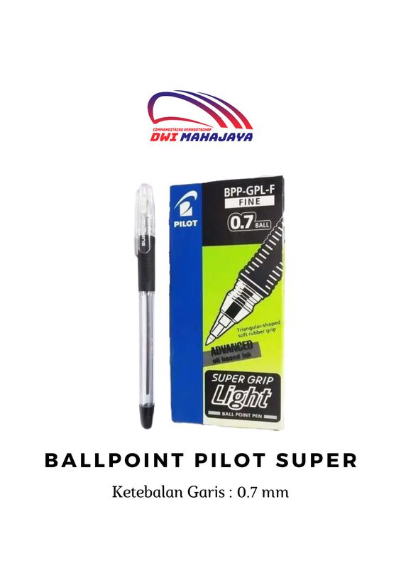 Ballpoint Pilot Super (Harga sudah termasuk Pajak dan Ongkir Lokal)