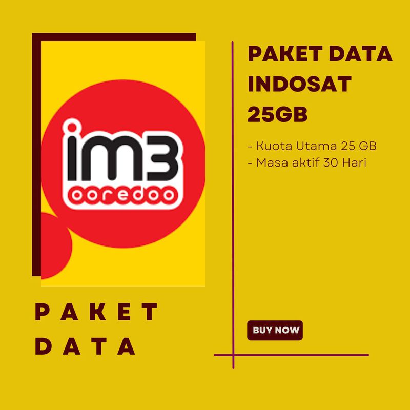 Paket Data Indosat 25 GB