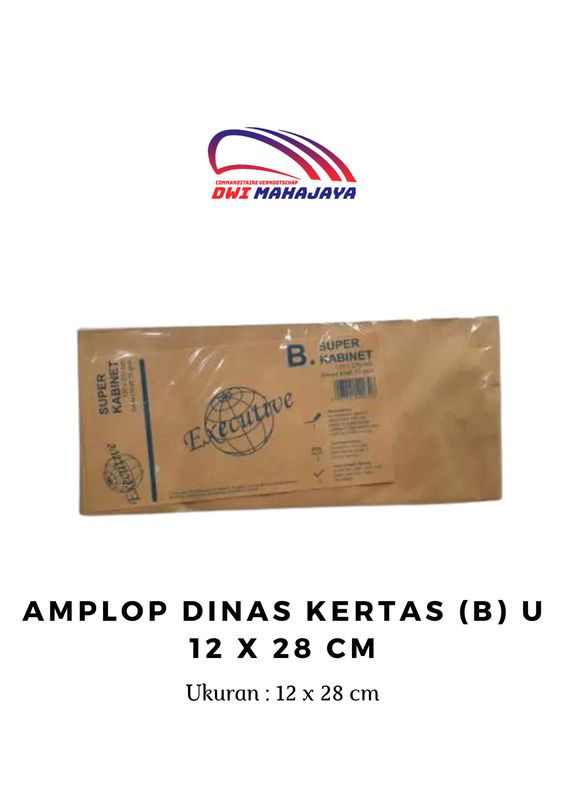 Amplop Dinas Kertas (B) U 12 x 28 cm (Harga sudah termasuk Pajak dan ...