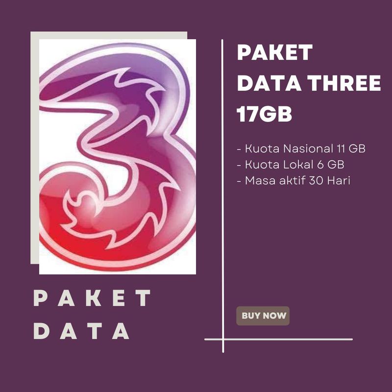 Paket Data Three 14GB