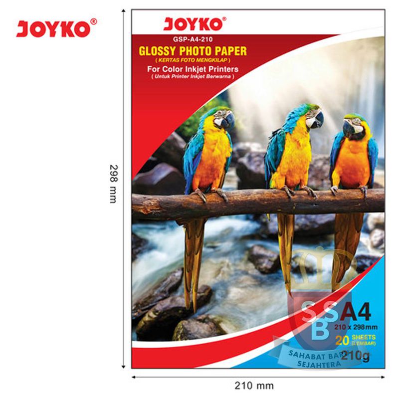 GLOSSY PHOTO PAPER A4 210 GSM