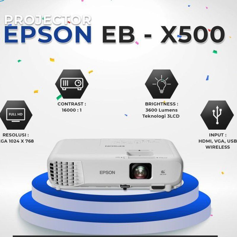 Projektor Epson EB-X500 XGA 3600 Ansi Lumen