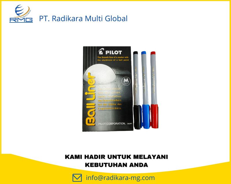 Pulpen Pilot Balliner (Ball Liner Medium 0.8mm) - Hitam