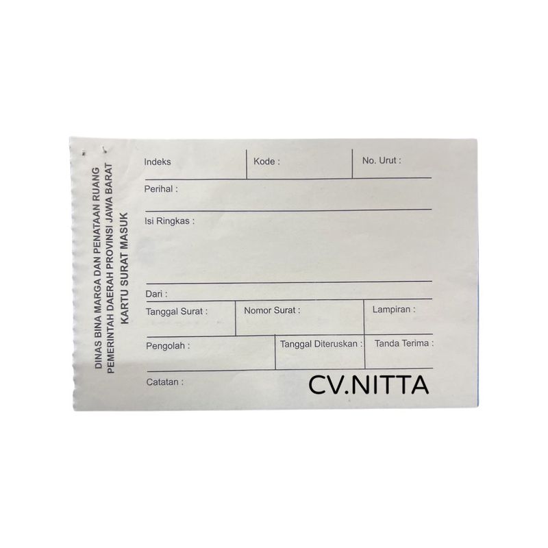 KARTU SURAT MASUK 1357