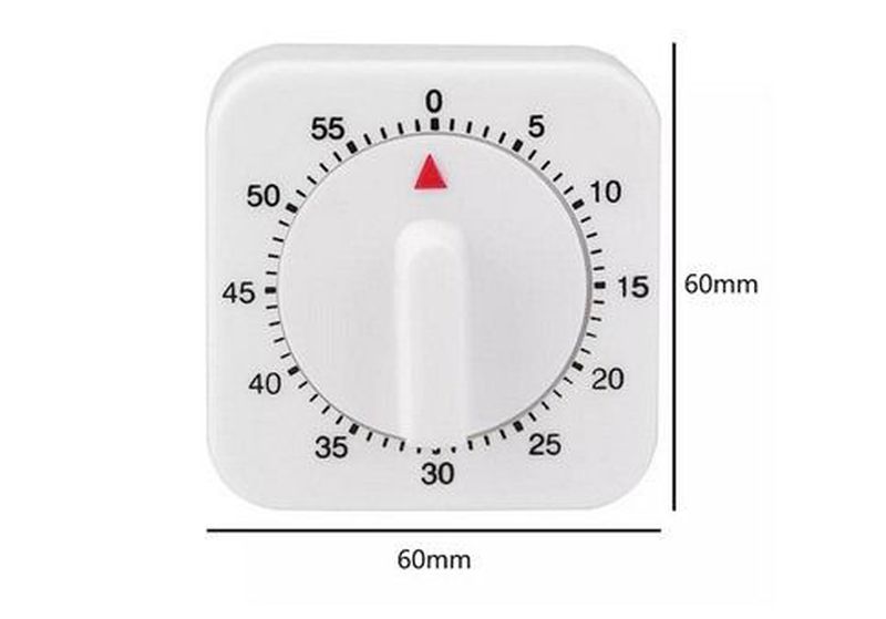 Timer masak/dapur/Analog/alarm/mekanik manual 60 menit