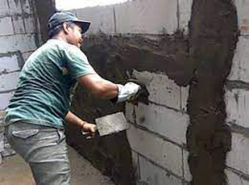 Jasa Pemasangan plesteran dinding bata ringan