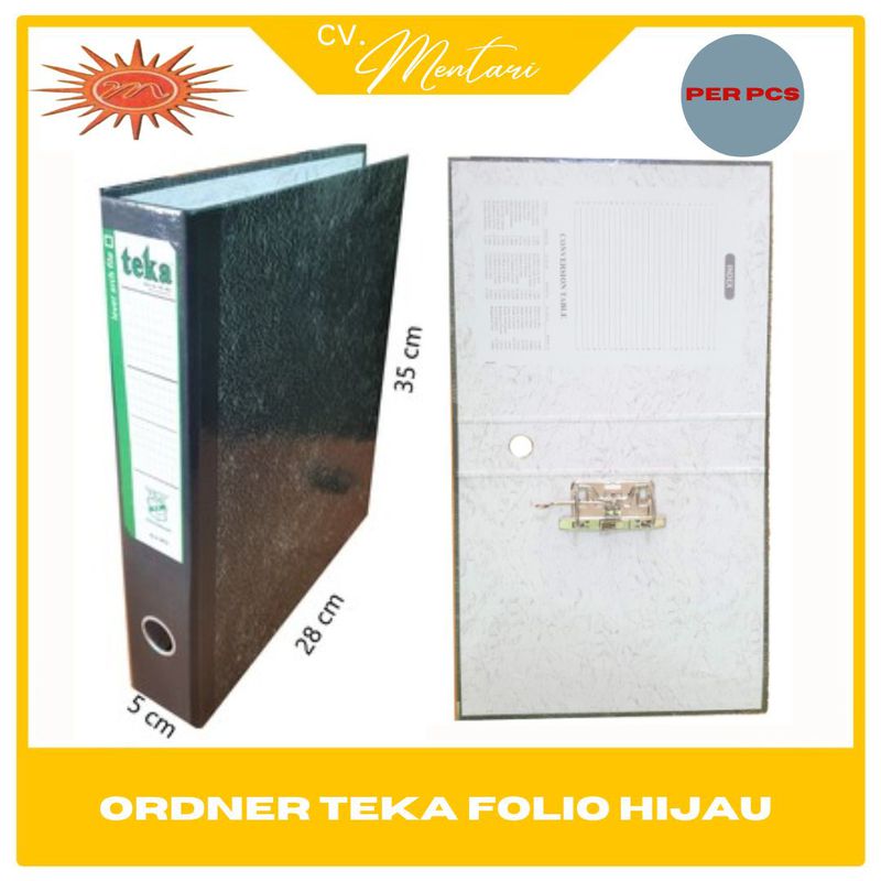 ORDNER TEKA FOLIO HIJAU 75 MM