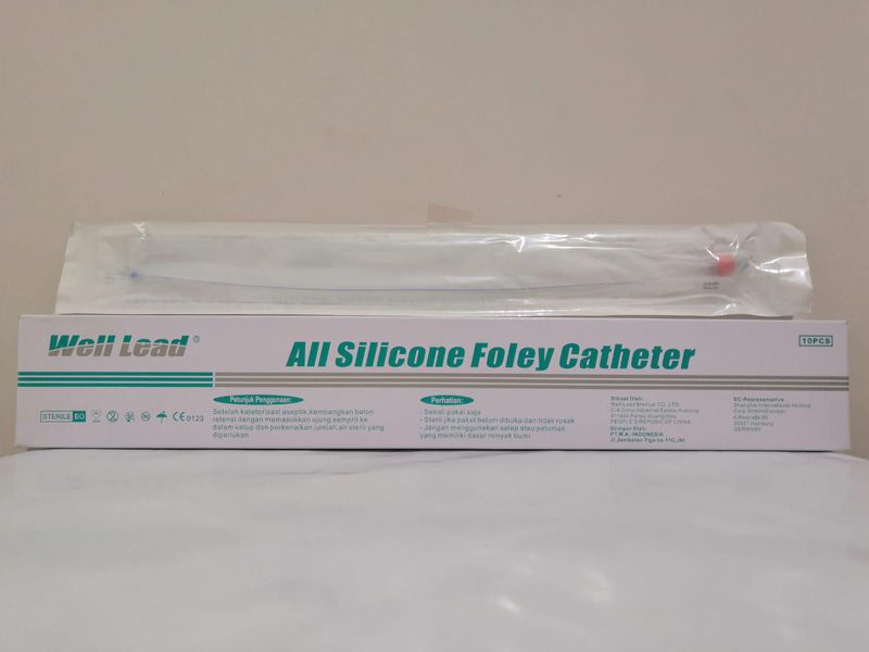 Foley Catheter 2 Way Silicon Well Lead - Fr18