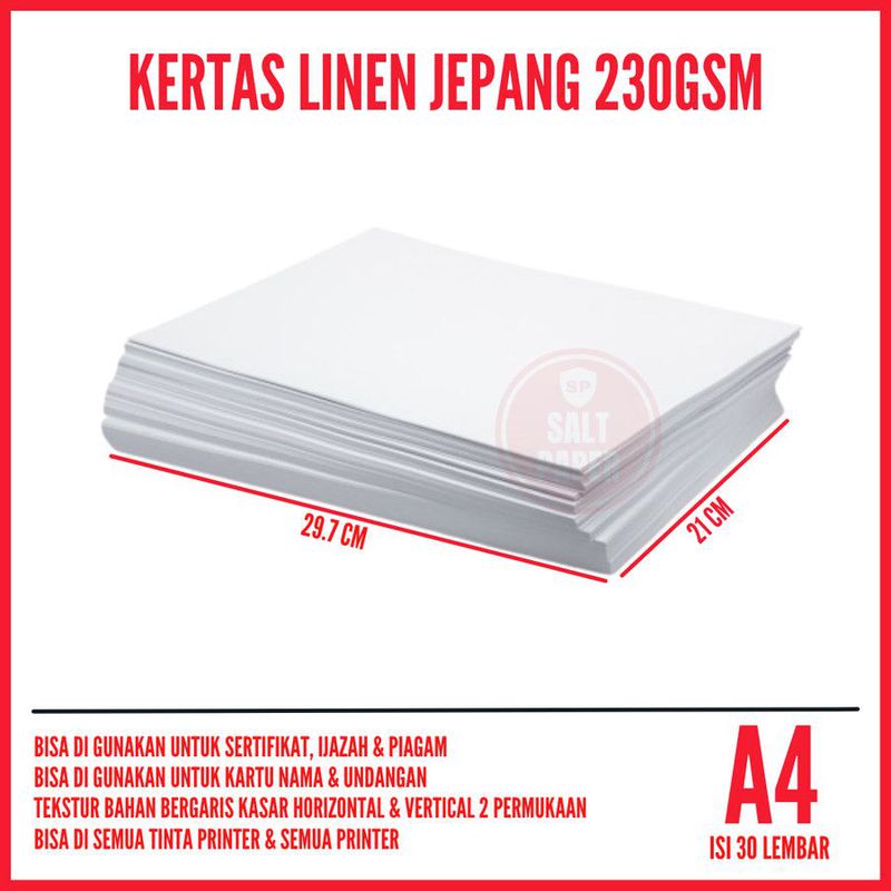 Kertas Linen A4 21x29.7cm