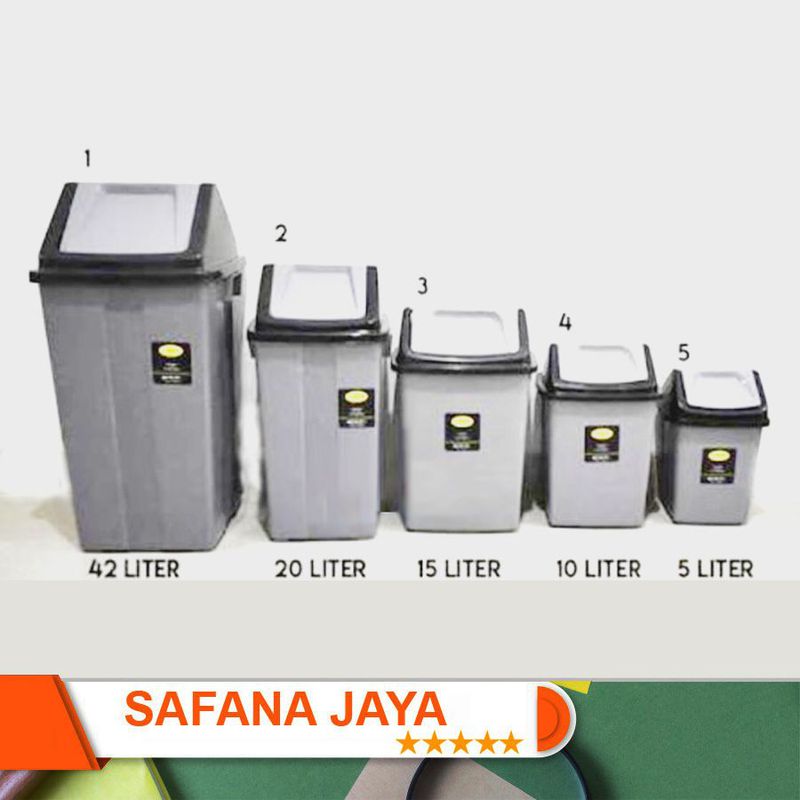 Tempat Sampah Tutup 10 Liter | Ukuran Kecil