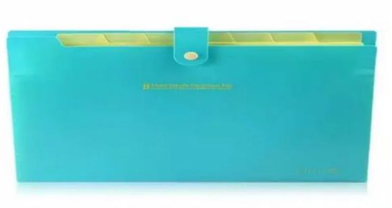 Map Folder Arsip Karton TIK, Uk. 36 x 50 cm, Lipat 2, Warna Biru Muda, Pon + Pembatas