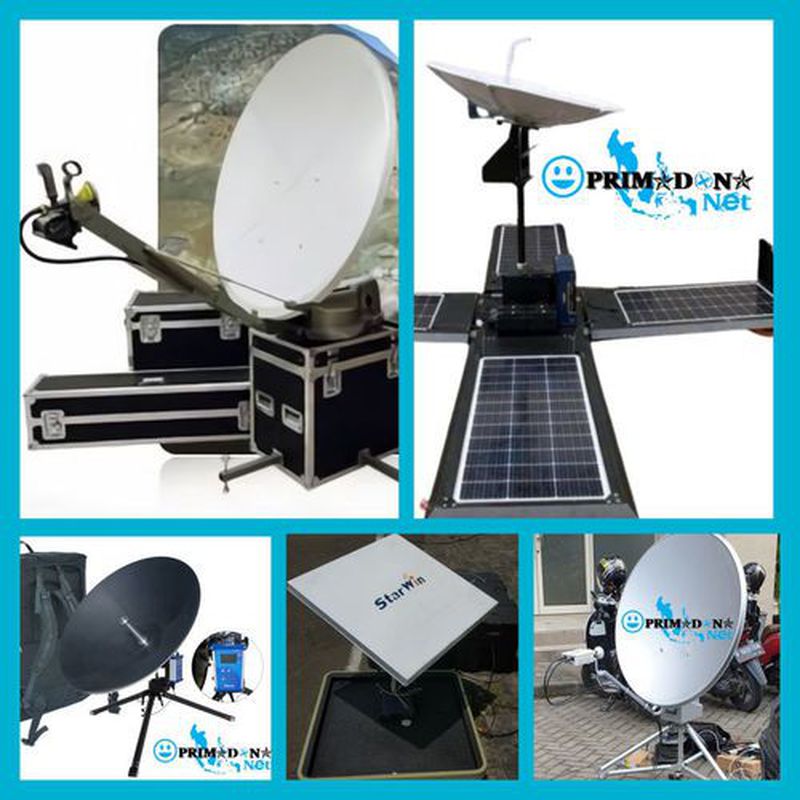 Perangkat Internet Satelit VSAT Manpack - VSAT Portable - VSAT Backpack - VSAT Flyaway PRIMADONA Net