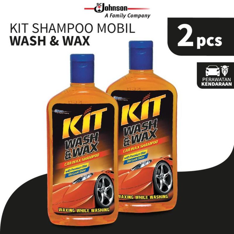 Kit Paket Shampoo Mobil Wash & Wax 500mL