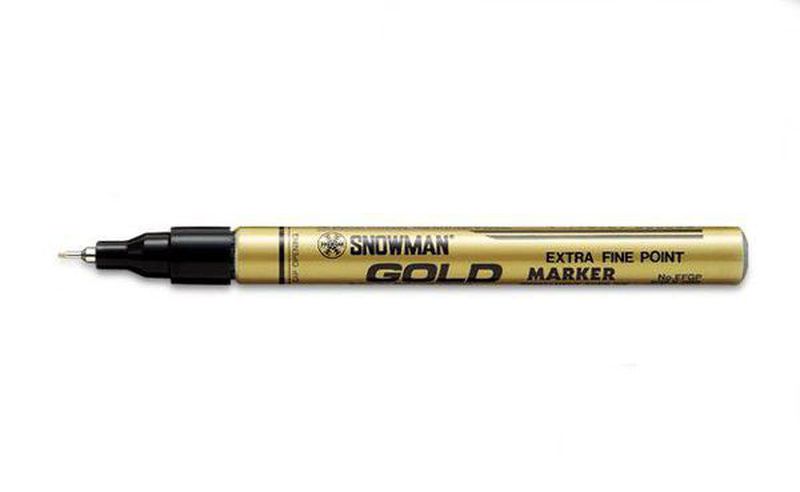 Spidol snowman Gold Marker Kecil