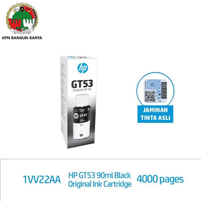 Tinta Printer HP Original GT53 Black / Ink Smart Tank 319 419 500 519