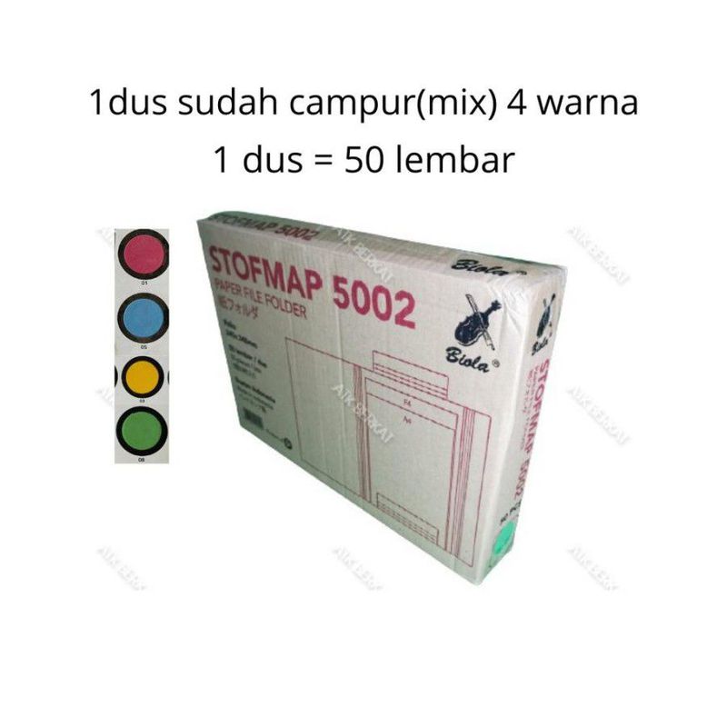 Stop Map Karton 5002 - Merah