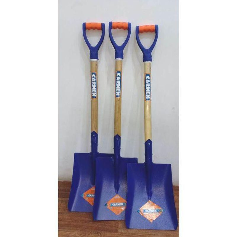ALAT KEBUN SEKOP CARMEN RATA GAGANG KAYU SUPER