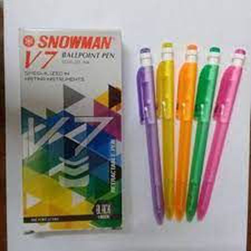 Ballpoint Snowman V7
