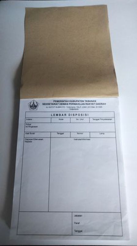 LEMBAR DISPOSISI SURAT