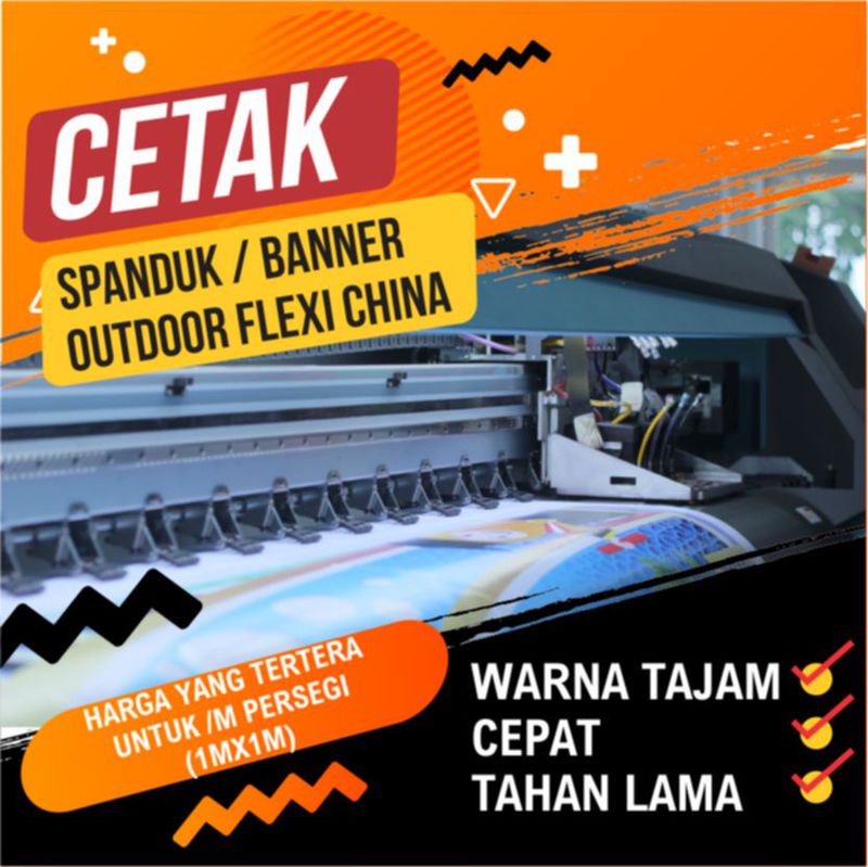 CETAK SPANDUK / BANNER FL440gr OUTDOOR
