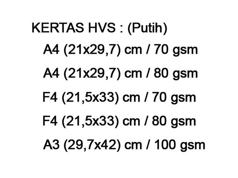 Kertas HVS - A3/100