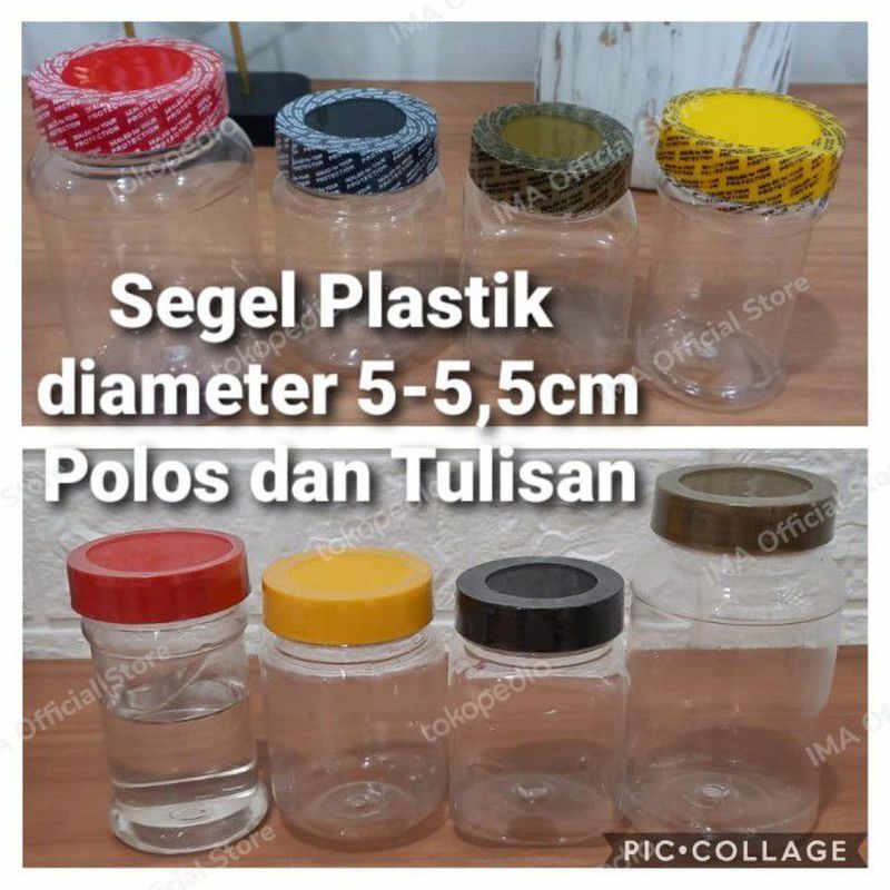 Plastik Segel Tutup Botol Toples 200ml 1pak isi 50pcs