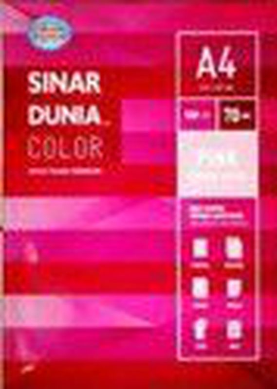 Kertas HVS SIDU A4 70 GSM Warna (rim) - Kuning Muda