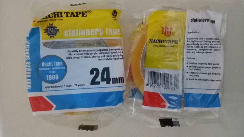 Isolasi / Selotip Bening NACHI - 1 Inch x 72yard