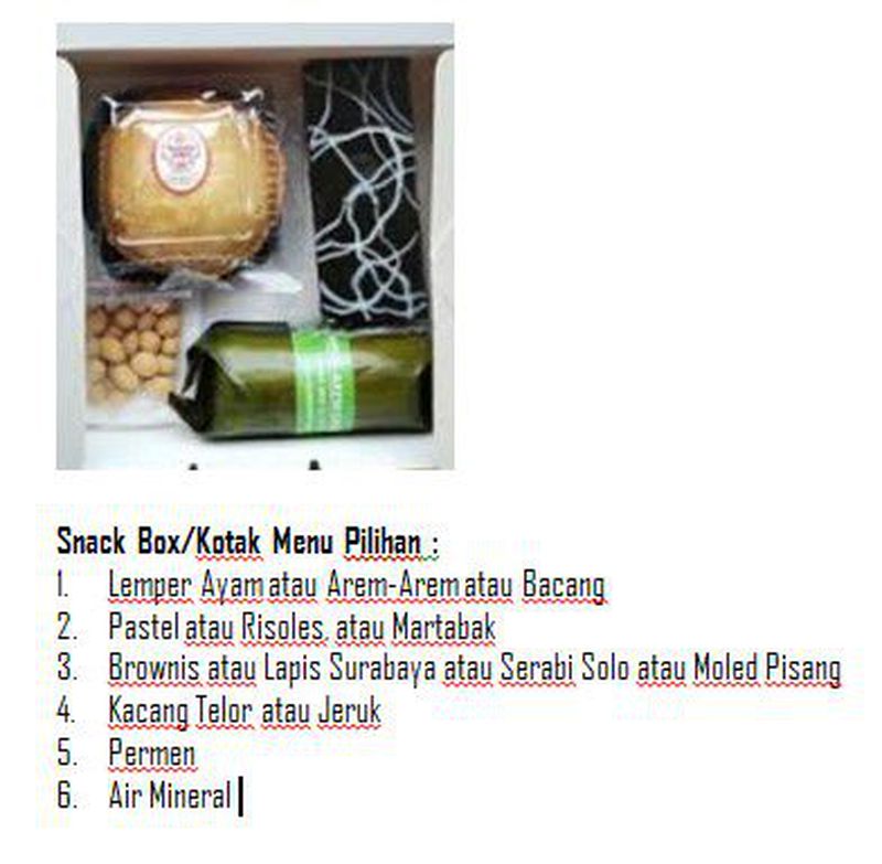 Snack Box/Snack Kotak
