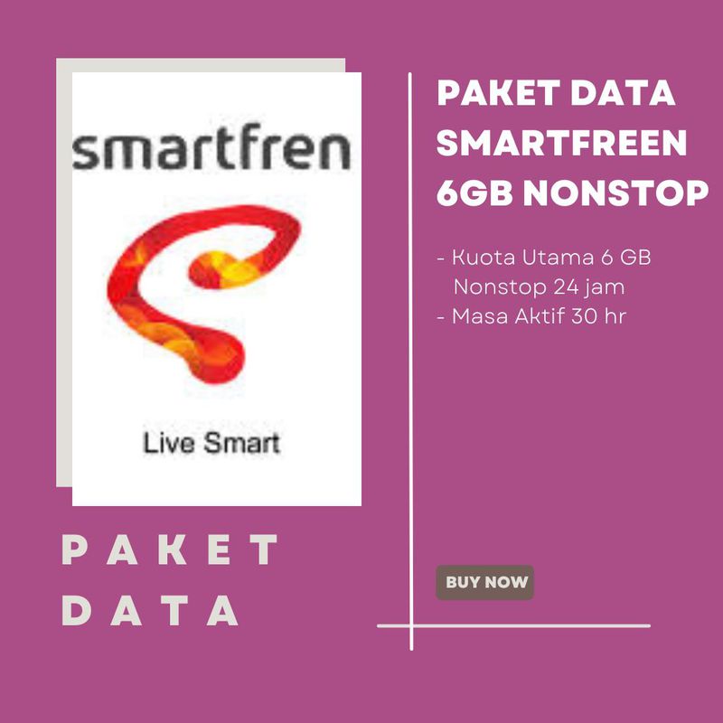 Paket Data Smartfreen 6GB Nonstop