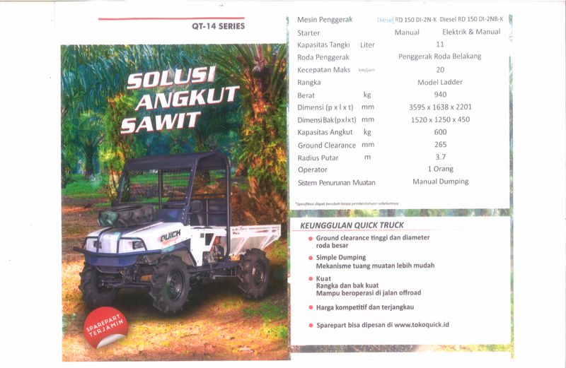 QUICK TRUCK QT - 14E