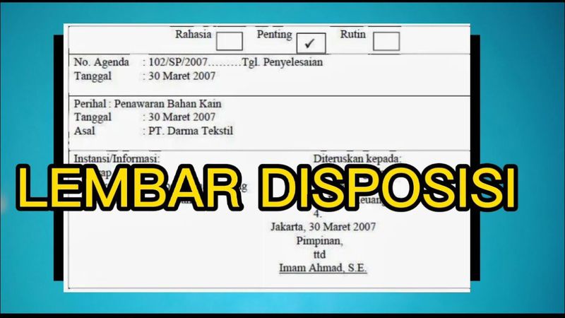 CETAK LEMBAR DISPOSISI