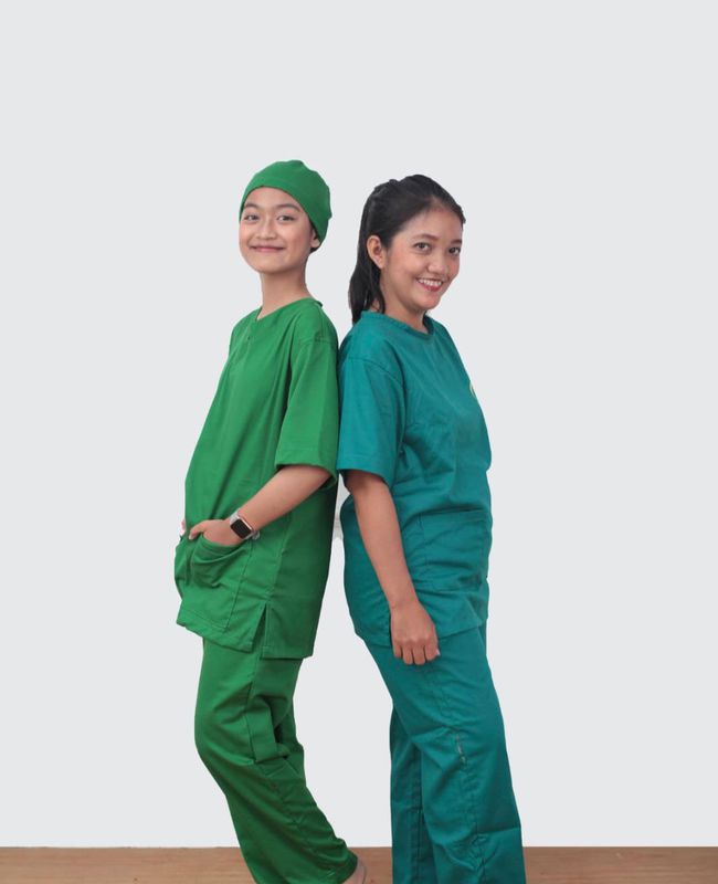 baju pakain dinas lapangan para medis - Maroon - XL