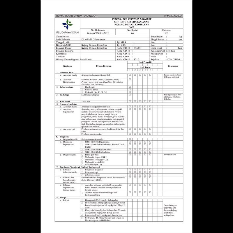 RM/7.32a/2020 Integrated Clinical Pathway Smf Ilmu Kesehatan Abak ...