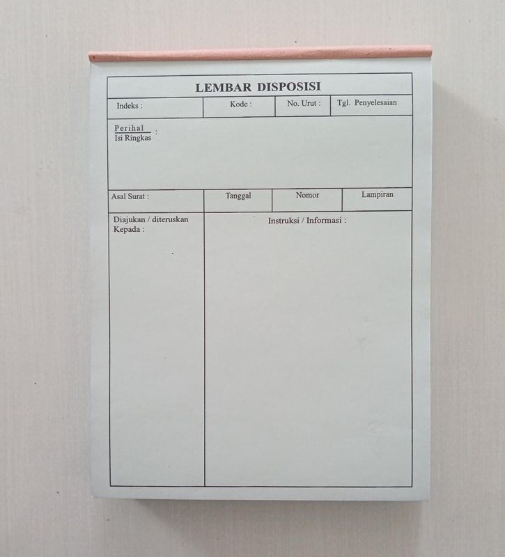 CETAK LEMBAR DISPOSISI