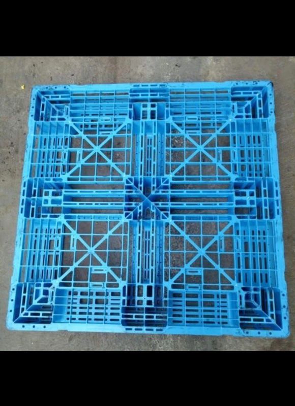 Pallet Plastik (New) Biru (MQ) uk. 110 x 110 x 13cm Static Dinamic