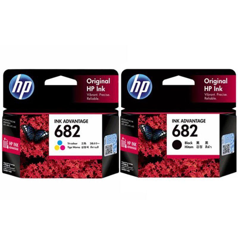 Hewlett-Packard Cartridge Printer InkJet 682 Original Baru - Hitam